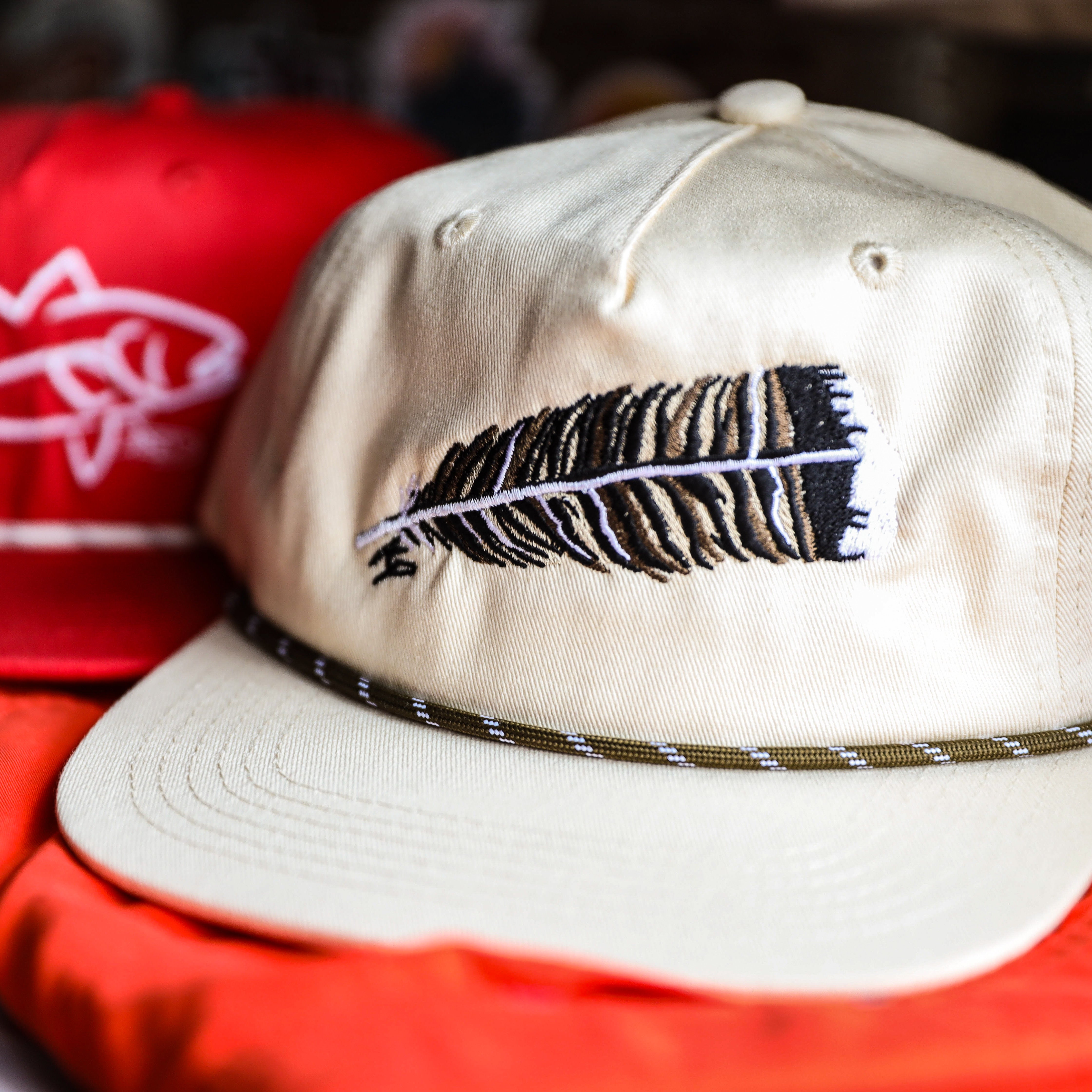 Turkey Feather - Rope Hat – Knotted Pine Trading Co.